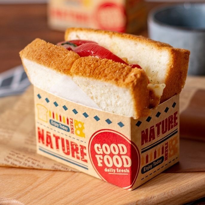 toast box//// Double Layer Sandwich Box Transparent Window Stall ...