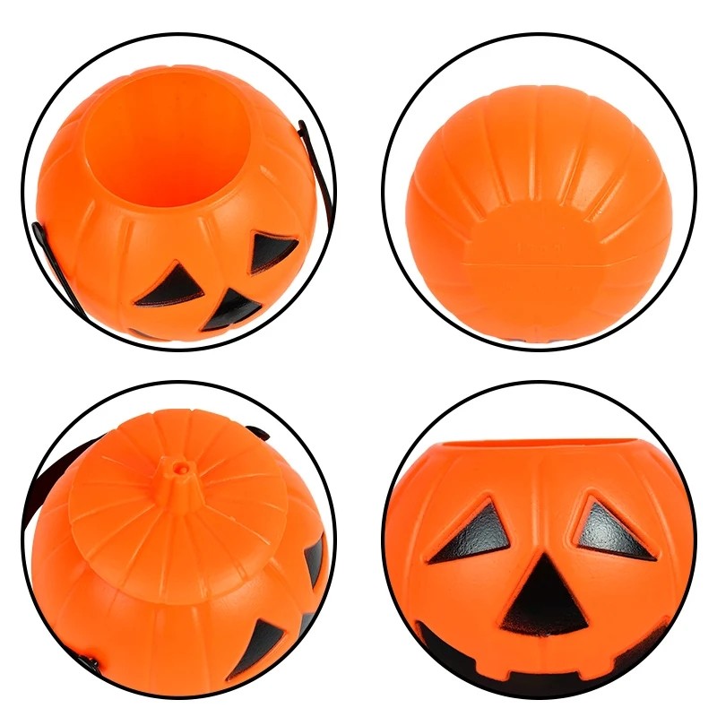 Halloween Candy Buckets Pumpkin Bucket Skull Witch Candy Holder Pot ...