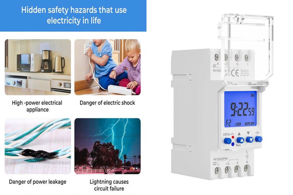 Moon* Programmable Timing Relay Precision Timing Control Smart Dual ...