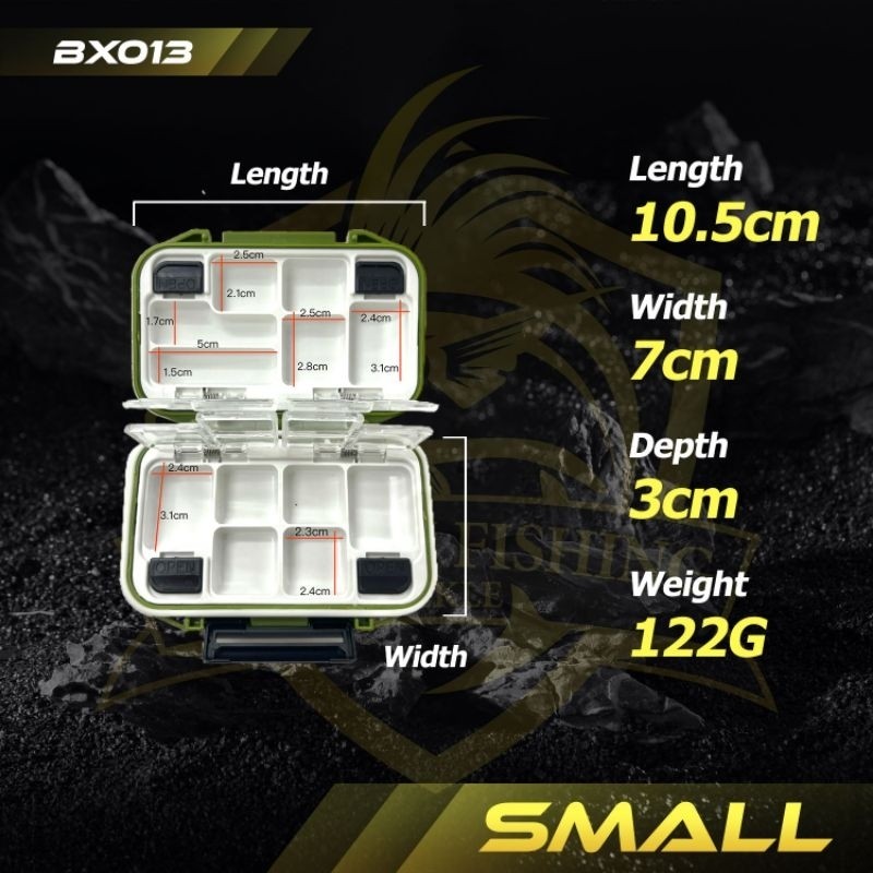 【BX005】𝐅𝐢𝐬𝐡𝐢𝐧𝐠 𝐓𝐚𝐜𝐤𝐥𝐞 𝐁𝐎𝐗 Double Side Open Lures Box Kotak Gewang Pancing Kotak Mancing 钓鱼用具盒子 ...