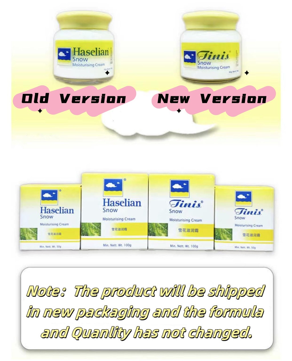 Hazeline Snow Moisturising Cream Skin Care Cream Face Cream ...