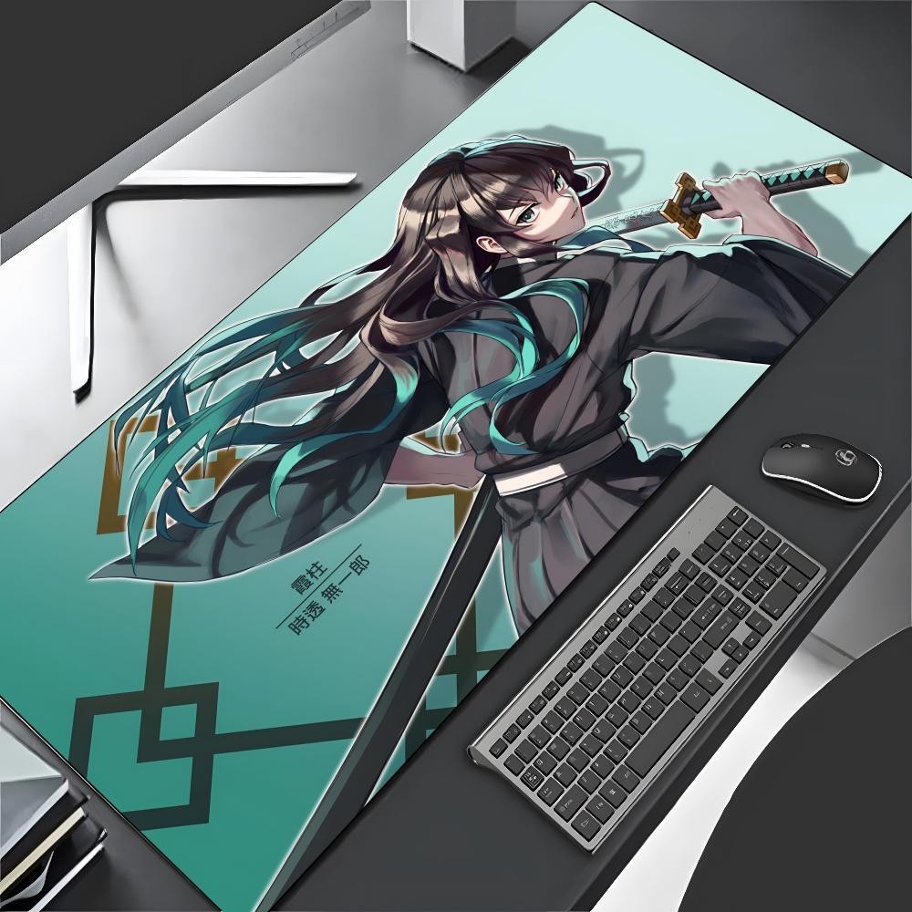 Muichiro Tokito Mouse Pad Cartoon Lockedge Large Gaming Pad Computer ...