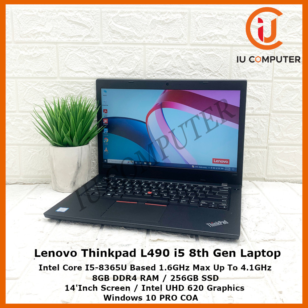 LENOVO THINKPAD L490 INTEL CORE I5-8365U 8GB RAM 256GB SSD USED LAPTOP ...