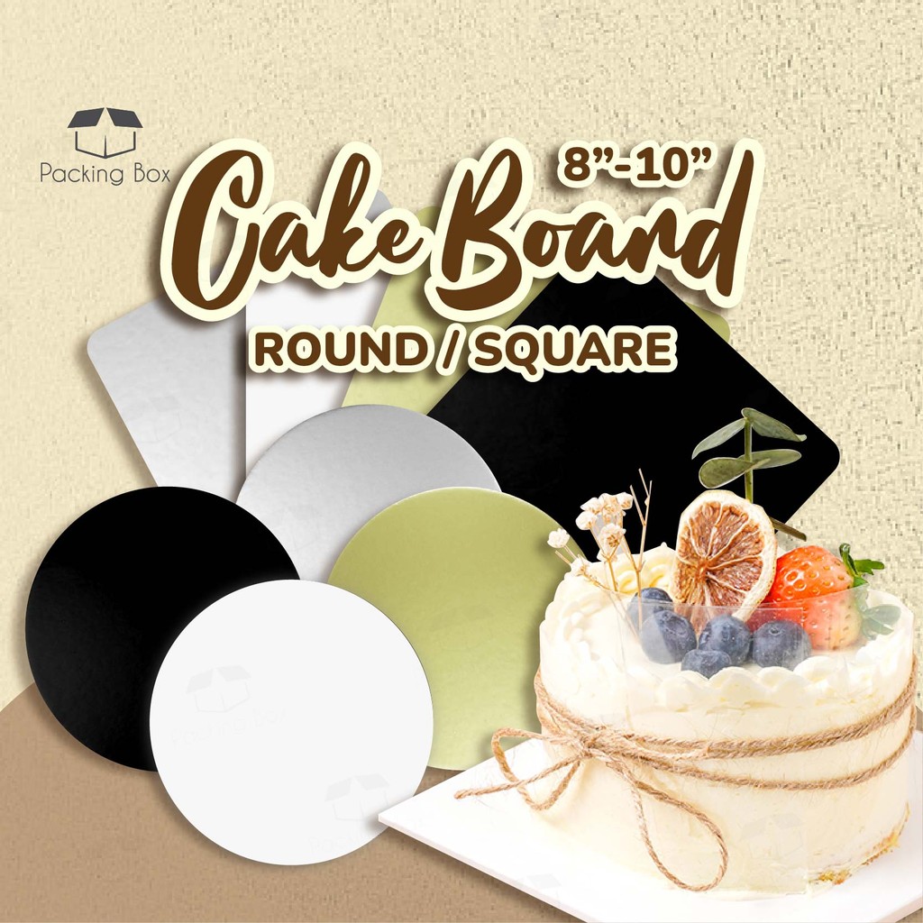 PKB Cake Board Round/ Square Papan Kek Segi Empat / bulat High Quality ...