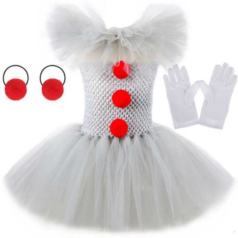 Yy Halloween Pennywise Costume For Kids Creepy Clown Cosplay Carnival ...
