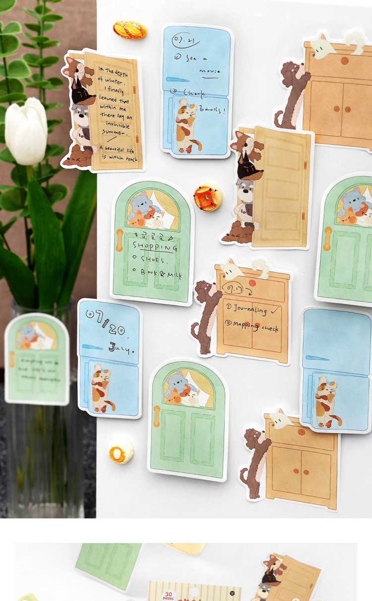 ENWEI 30 Pcs [Hide And Seek Series] Cute And Fun Sticky Notes For ...