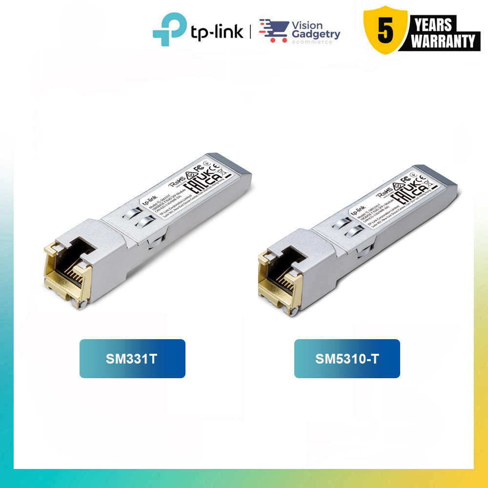 TP-Link TL-SM331T TL-SM5310-T 1000BASE-T 10G BASE-T RJ45 SFP Module | Shopee Malaysia