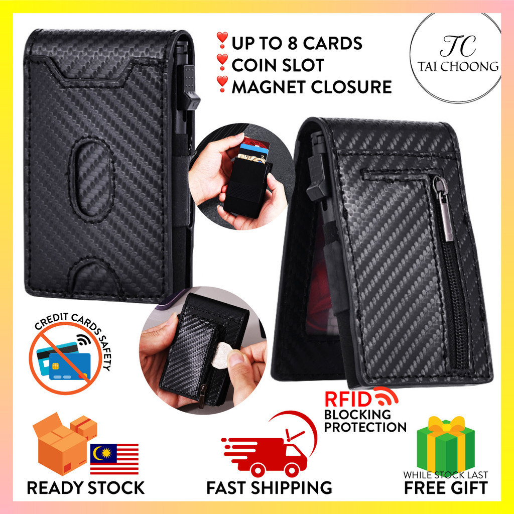 TC BW-132 Classic Bifold Wallet With Premium Side Push Pop Up Card ...