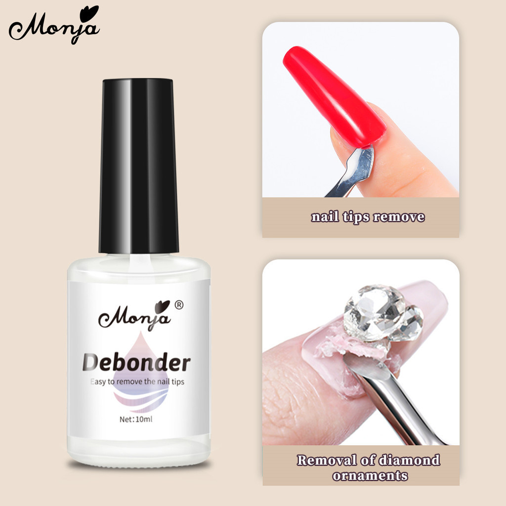 Monja 10ml Debonder Nail Glue Remover Gel For Removing False Nail Tips ...