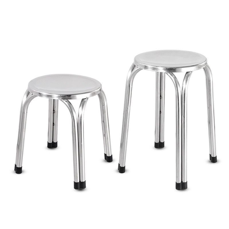 READY STOCK Stainless Steel Round Chair Stool 25cm - 47cm / Outdoor ...