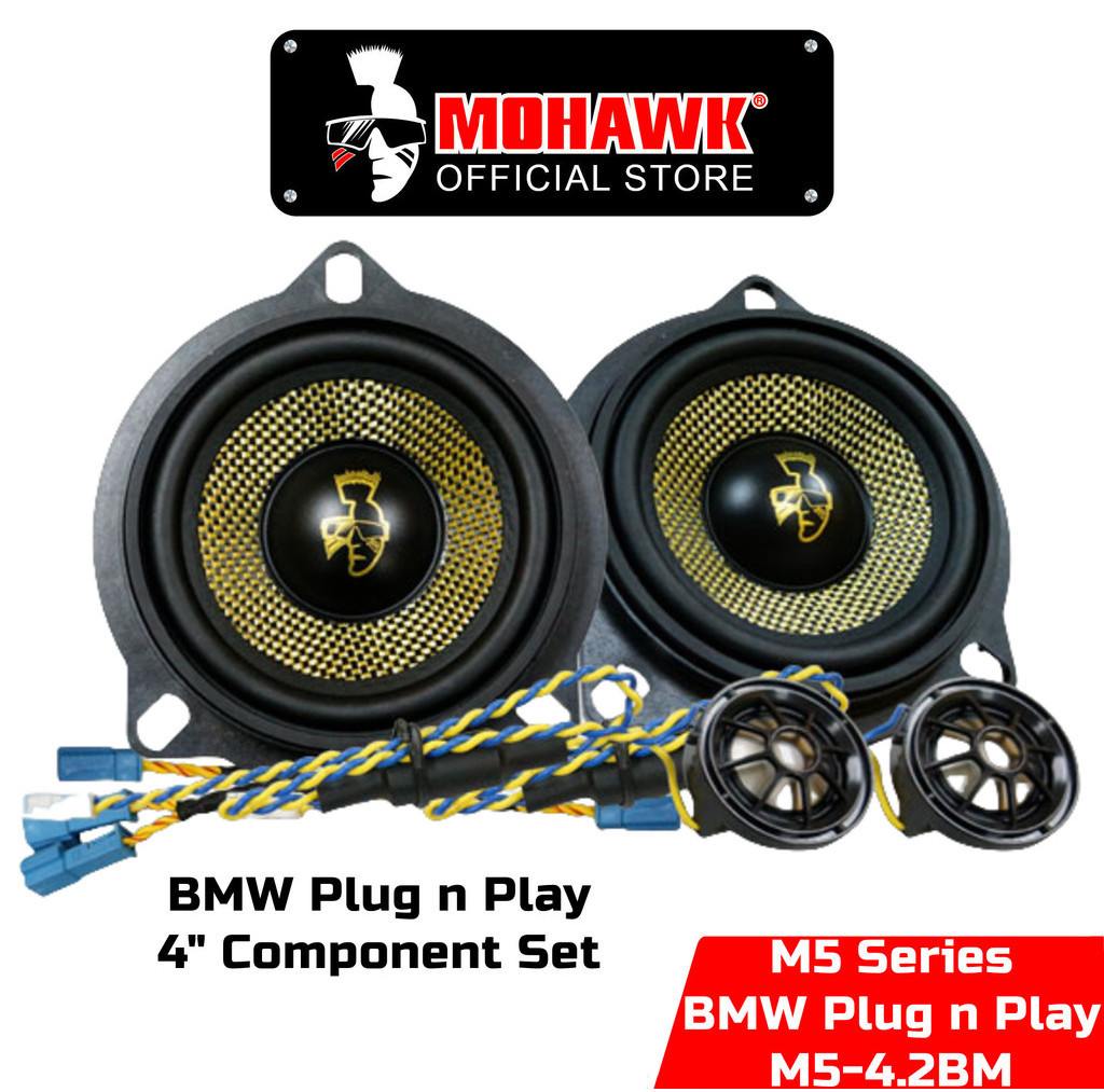 Mohawk BMW Plug n Play 4" Inch Component Set Speaker M5 Series BMW PNP ...