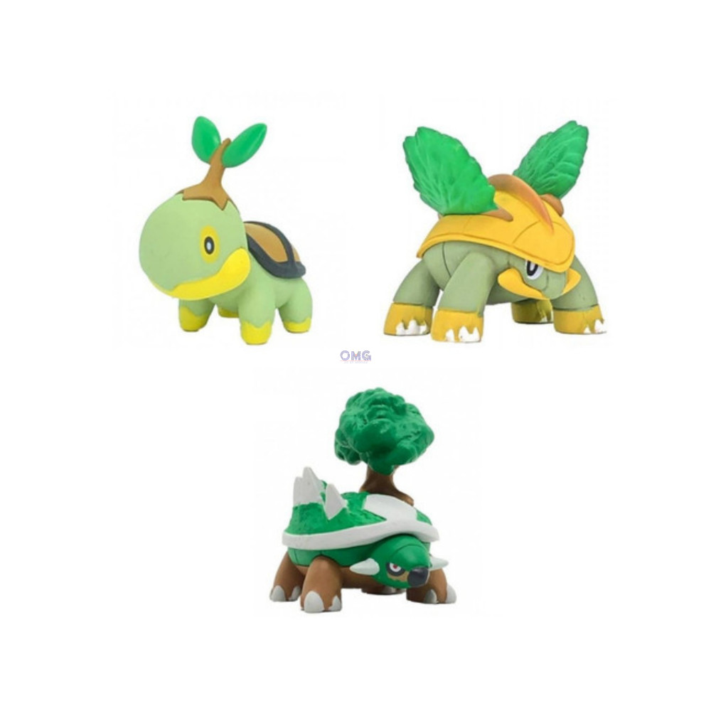 Bandai Pokemon Plastic Model Collection 08 Torterra Evolution Set 66410 ...