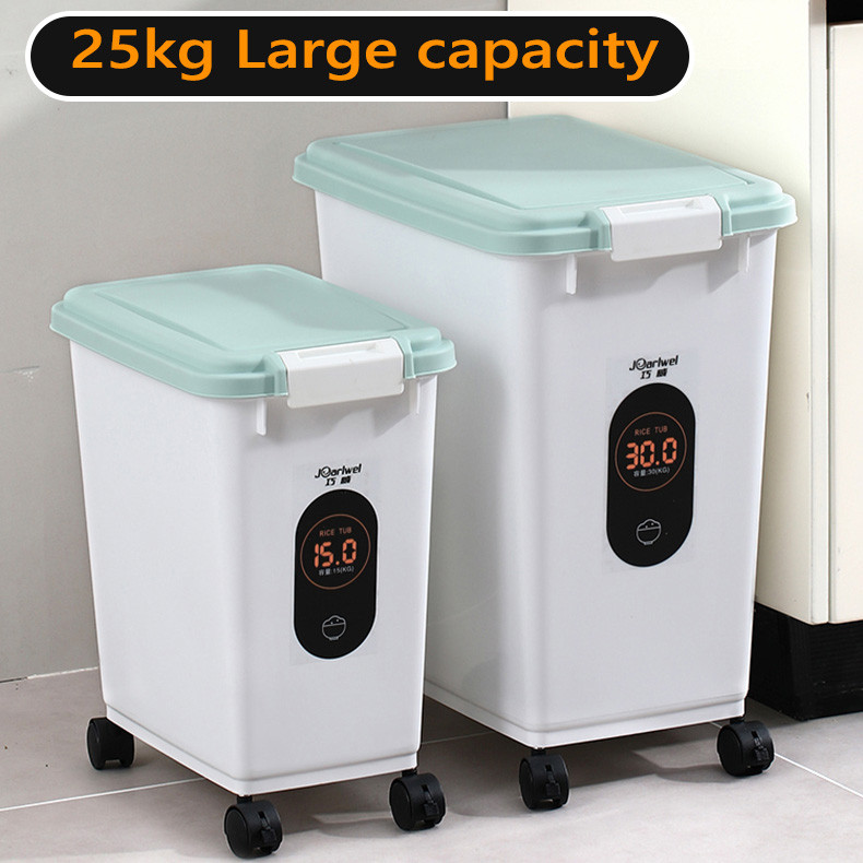 Rice dispenser 25 kg rice Storage airtight food Container Large ...