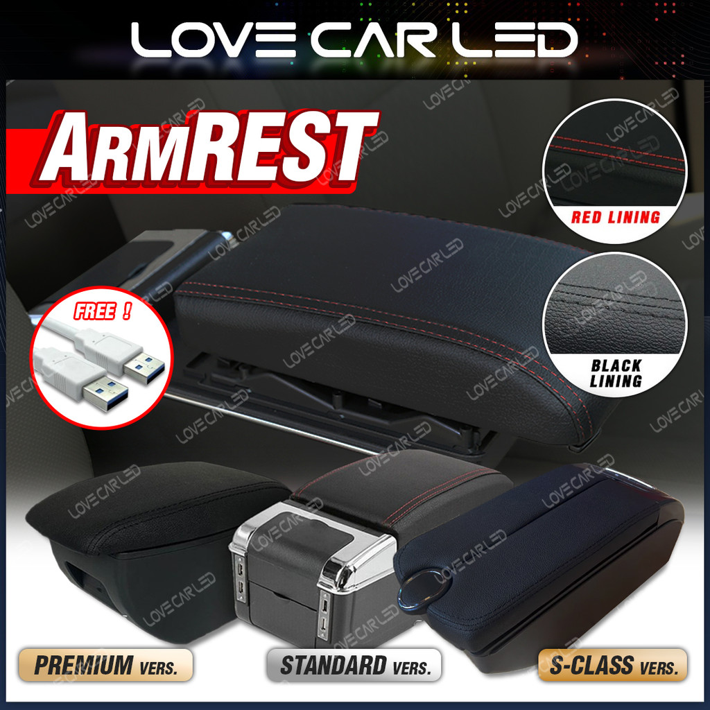 Ready Stock Adjustable 2layer 7USB Arm Rest Armrest Myvi Axia Aruz ...