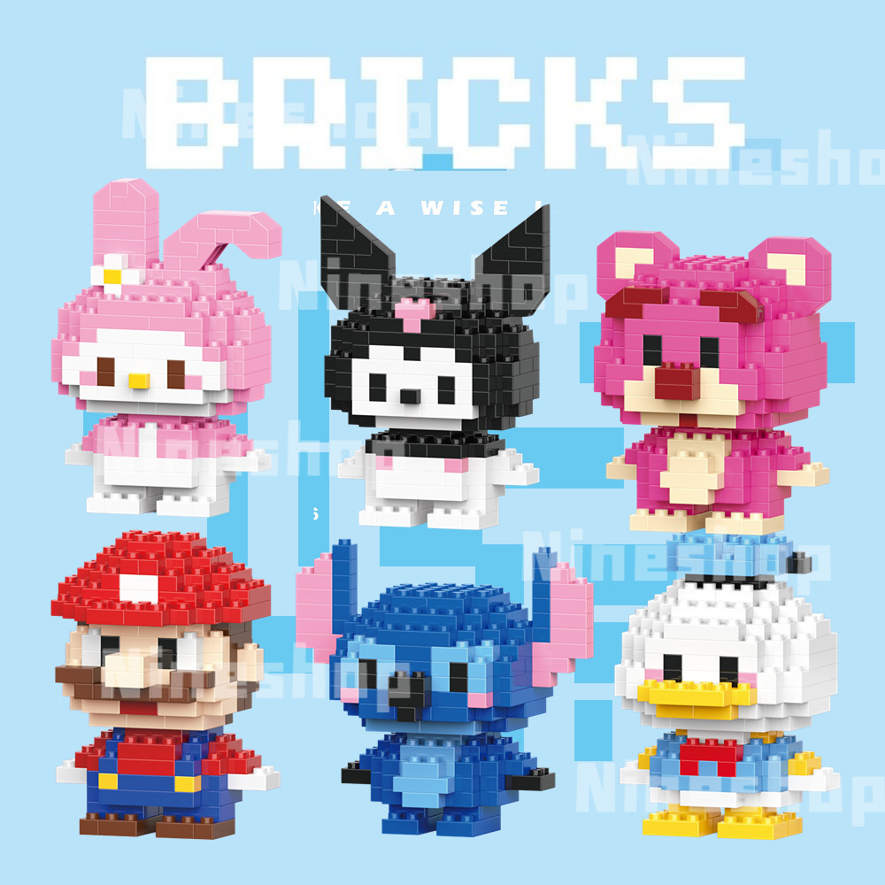 DIY Kuromi BRICKS Standing Cute Cartoon Series Nano Block Mini Gift ...