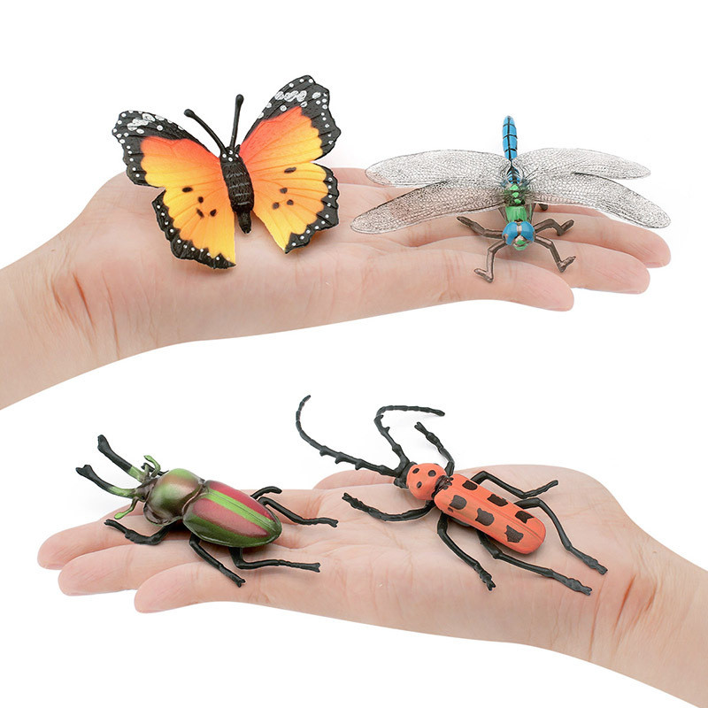 Insect Realistic Assorted Figurines Collection Featuring Butterflies ...