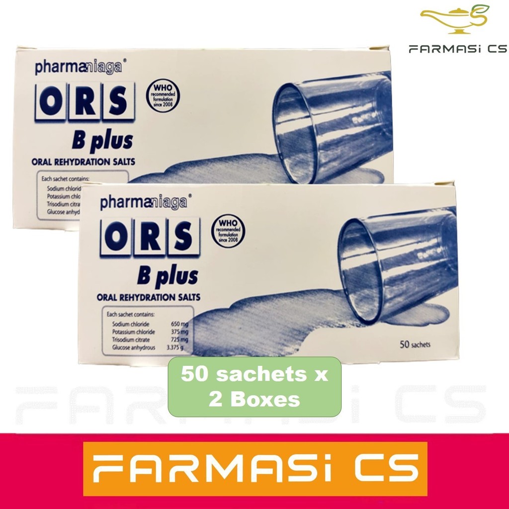 ORS B Plus Oral Rehydration Salts 50 Sachets x 2 (TWIN) EXP:09/2025 ...