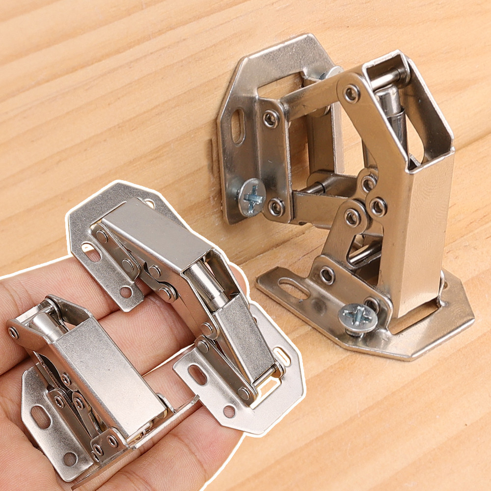 3 Inch No-Drilling Hole Cabinet Hinge - Spring Frog Hinge Cupboard Cold ...