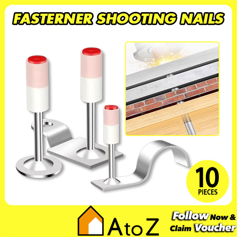 Rivet Nail With Screw 10PCS M8 Nails Gun Ceiling Heavy Duty Round Nail ...