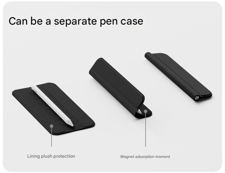 KENKE Case Detachable 3-in-1 case Magnetic Case Pencil bag For iPad Pro ...