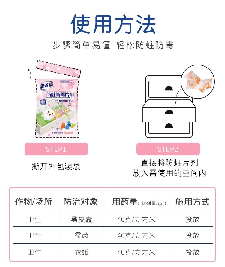 laoguanjia Flower scented camphor balls, mildew and moth proof tablets ...
