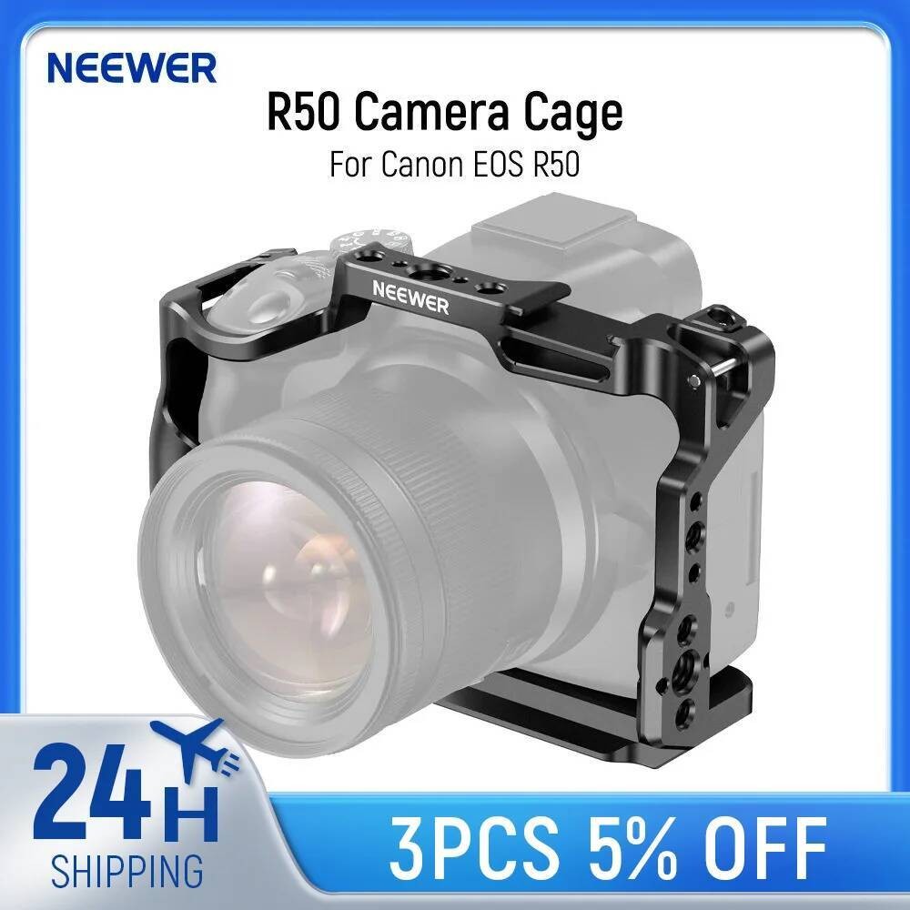 NEEWER R50 Camera Cage Compatible with Canon EOS R50 Aluminum Video Rig ...