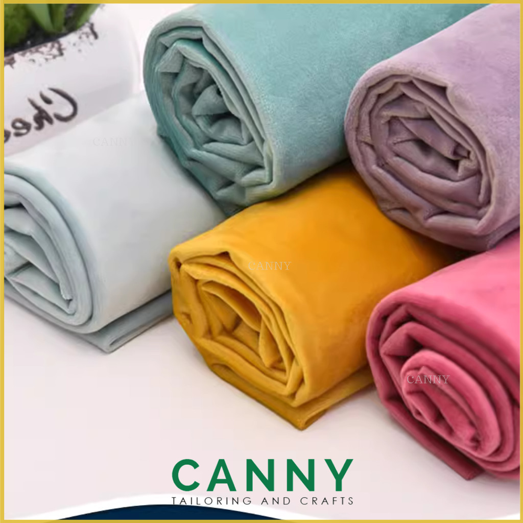 1 METER KAIN BALDU PLAIN CLOTH 60 INCHES / VELVET MATERIAL / SARUNG ...