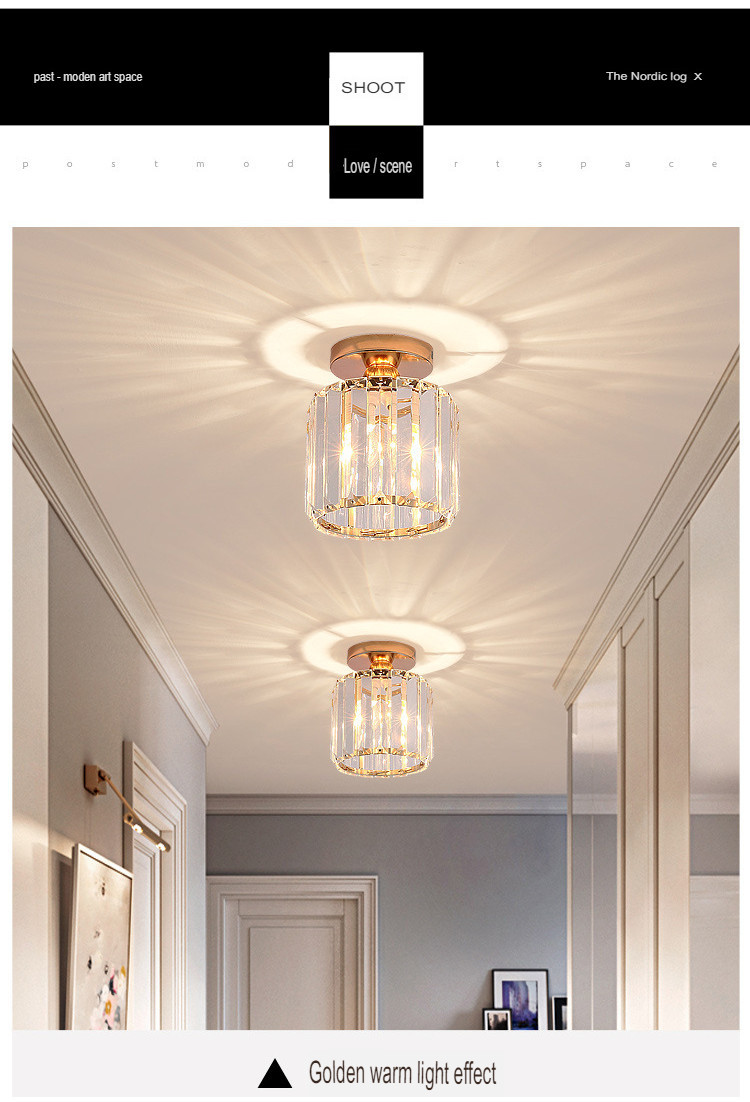JIANCUN Creative Light Luxury Simple Modern Crystal Nordic Bedroom ...