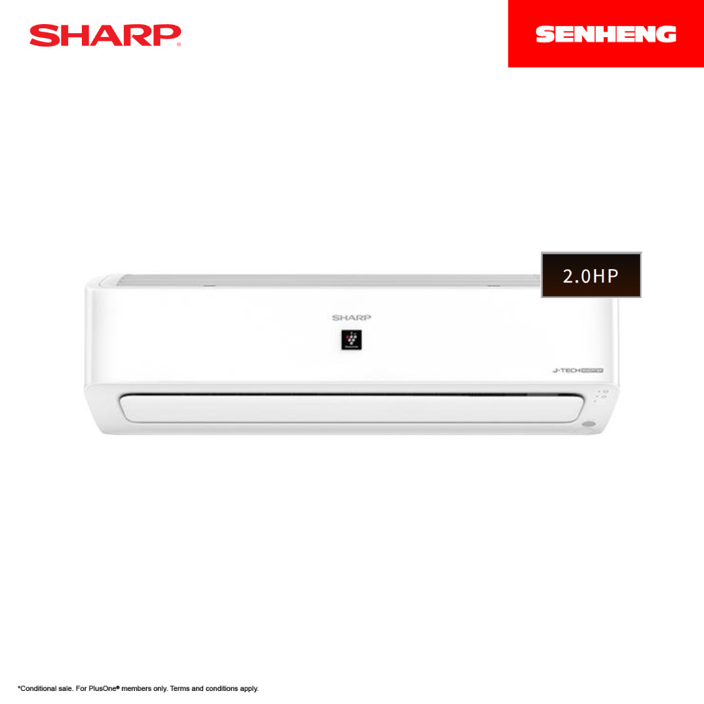 SHARP J-Tech Inverter Plasmacluster Air Conditioner 2.0HP SHP-AHXP18YMD ...