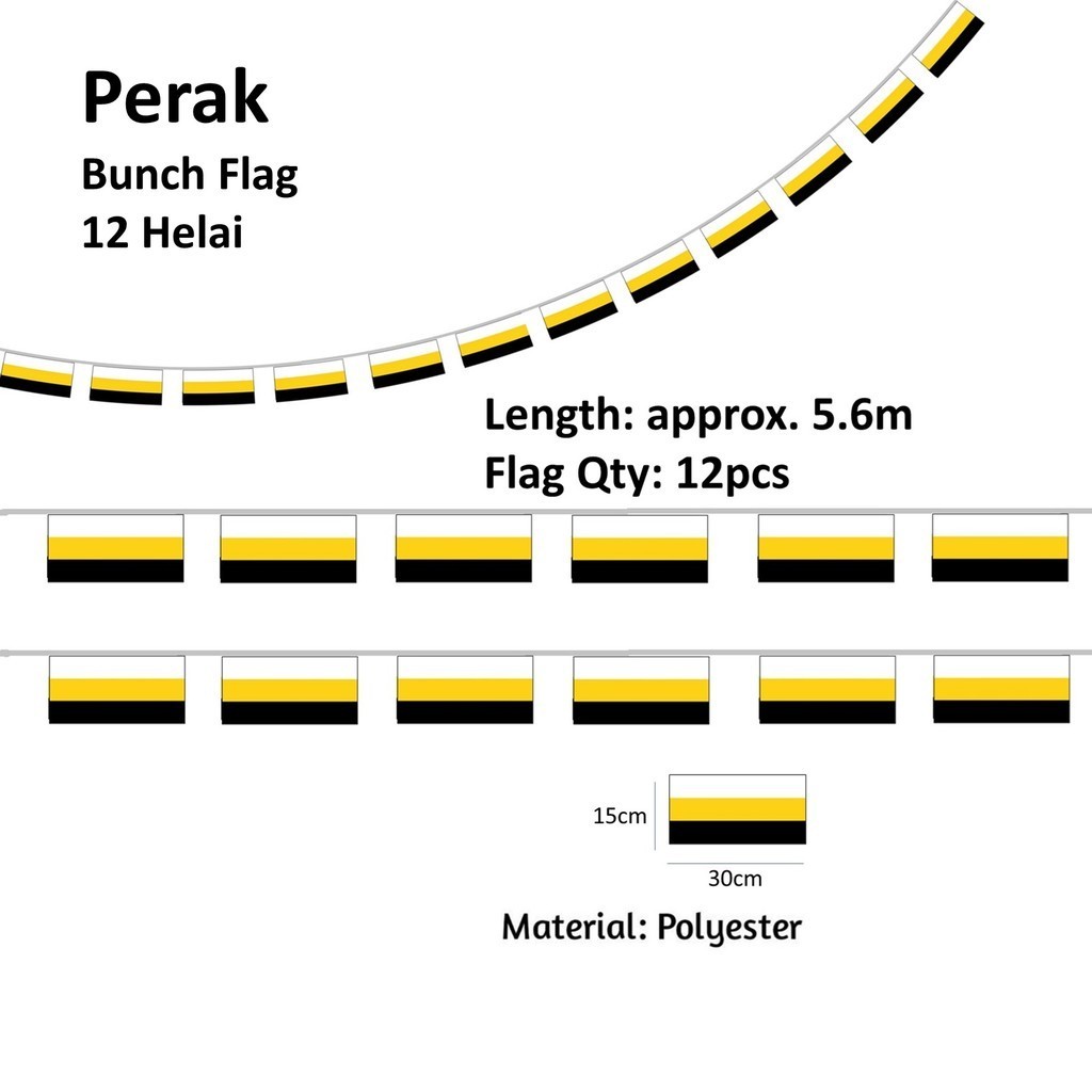 Malaysia Bunch Flag All States Bunch Flag Bendera Kecil Malaysia ...