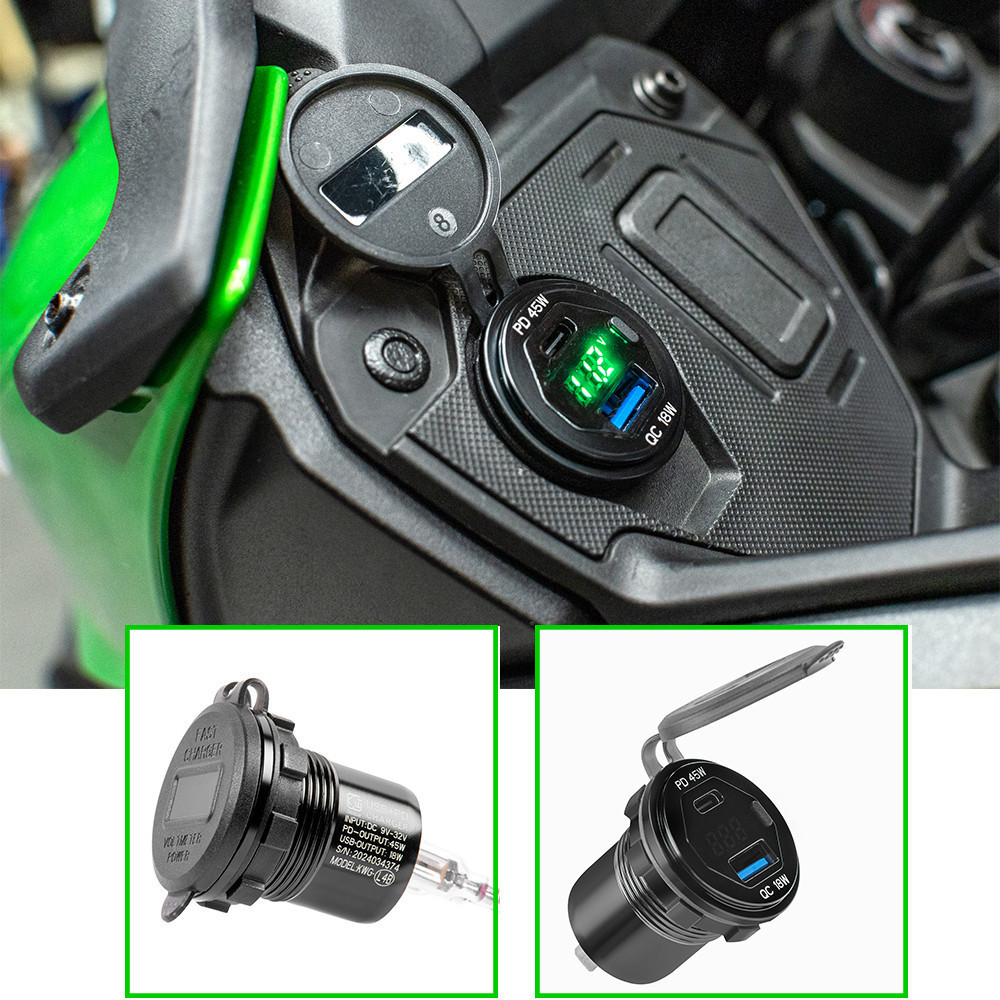 For Kawasaki Versys650 Versys 650 2022 2023 2024 USB Charger Outlet ...