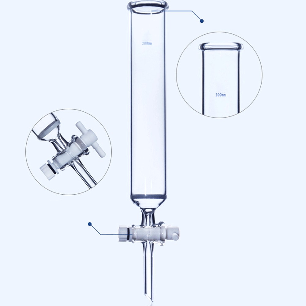 16/22/30/40mm X 200/300400mm Boro. Glass Sand Core Chromatography ...