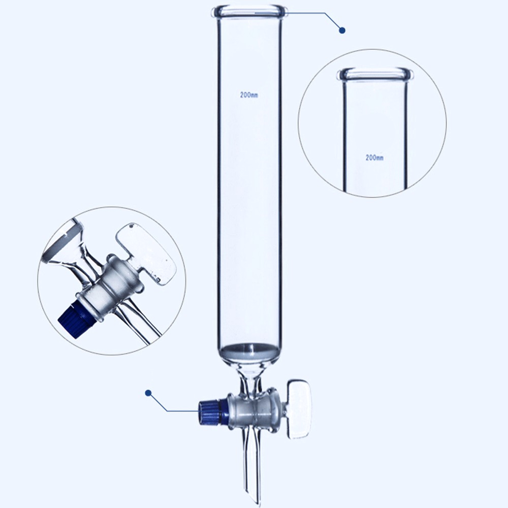 16/22/30/40mm X 200/300400mm Boro. Glass Sand Core Chromatography ...
