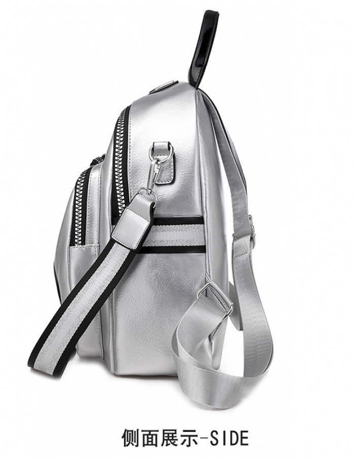 2024 beg galas wanita baru lapang fesyen versi Korea perjalanan beg galas payet kulit lembut ...