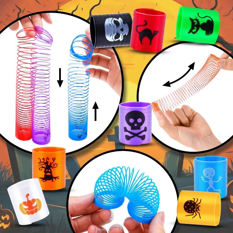 Spring Coil Small Halloween Kids Spring Stacking Coil Magic Rainbow ...