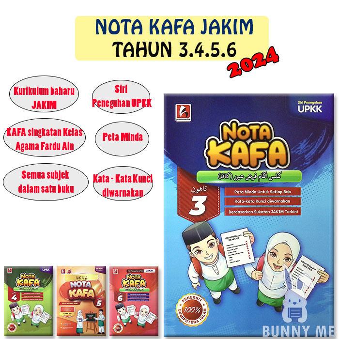 [BUNNY] 2024 Buku Latihan : Nota Kafa Jakim (Tahun 3, Tahun 4, Tahun 5 ...