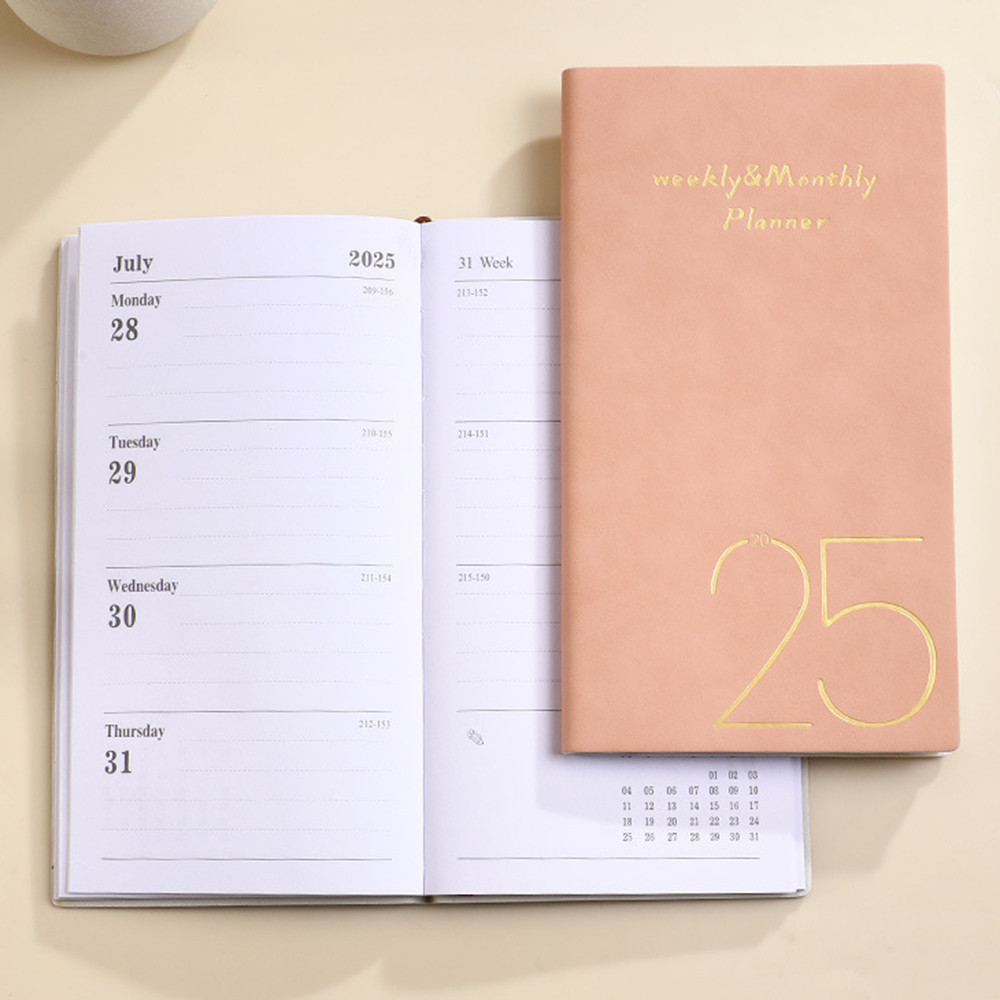 2025 English Notebook 365 Days Portable Pocket Notepad Daily Weekly ...