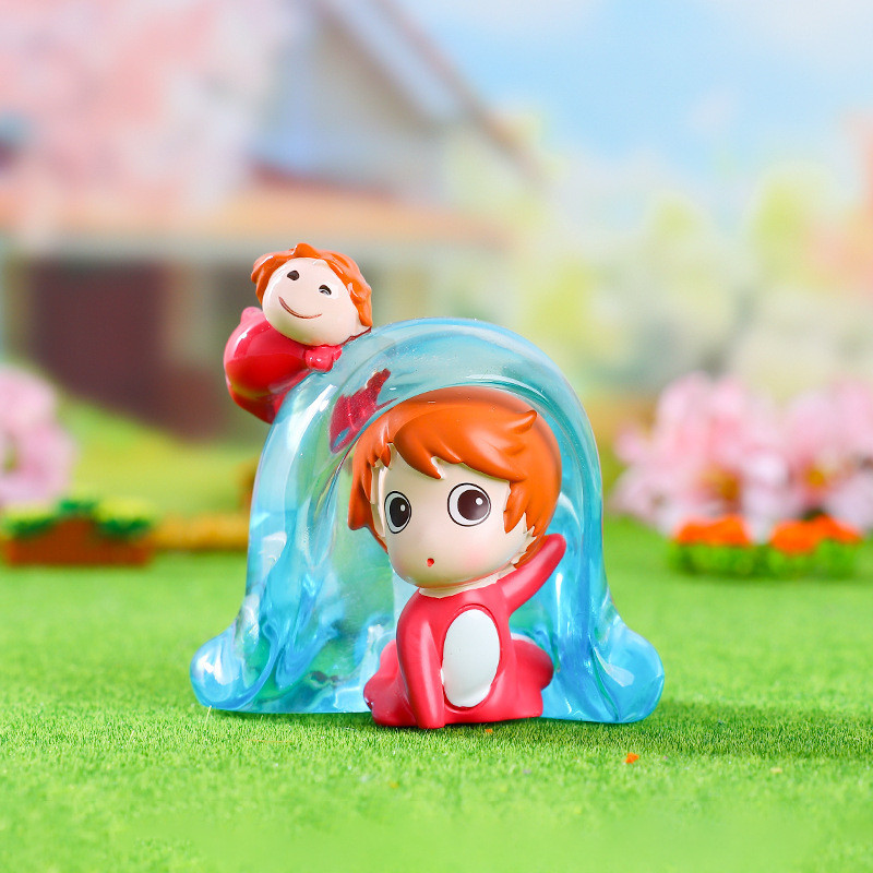 Kotak buta jin Miyazaki Kotak kejutan Mainan Kartun Jepun Model watak ...