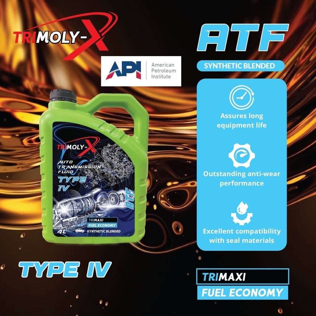 TRIMOLYX ATF TYPE IV/DEXRON 4 DEXRON IV 4L FULLY SYNTHETIC AUTOMATIC ...