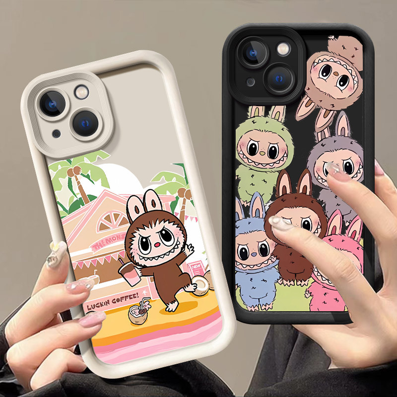 Cartoon Coffee labubu Casing For Xiaomi 14 13 12 13T Pro 12T 14 Ultra ...