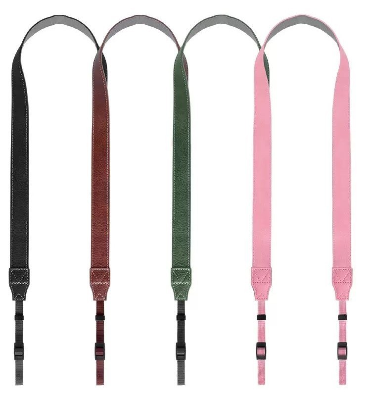 Camera Strap Suitable for Sony Fuji One-Shoulder Leather Retro Halter Strap Simple Canon R62 R5 ...