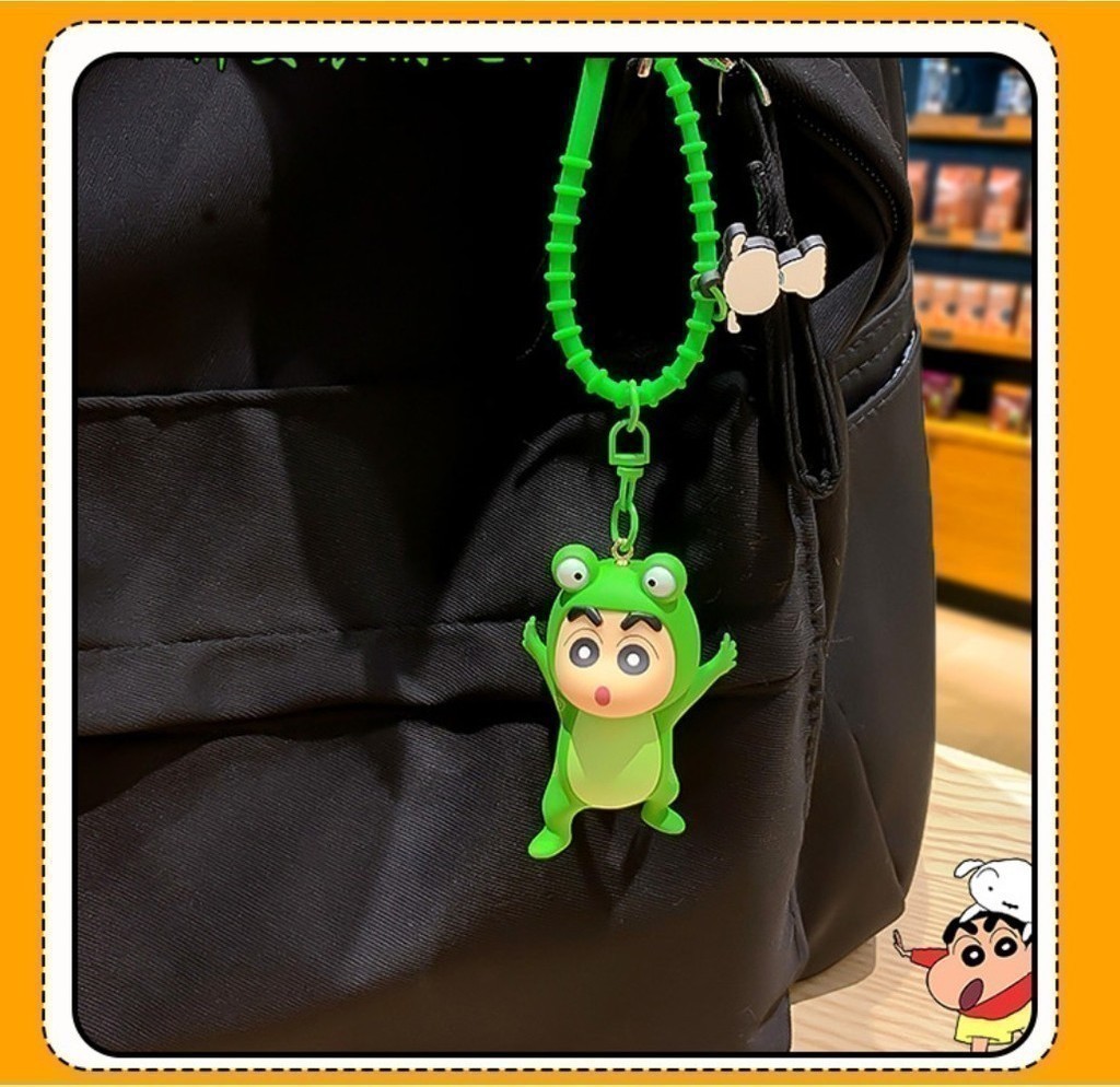 Crayon Shin-Chan Keychain Anime Figures Shin Chan's Day Bag Pendant ...