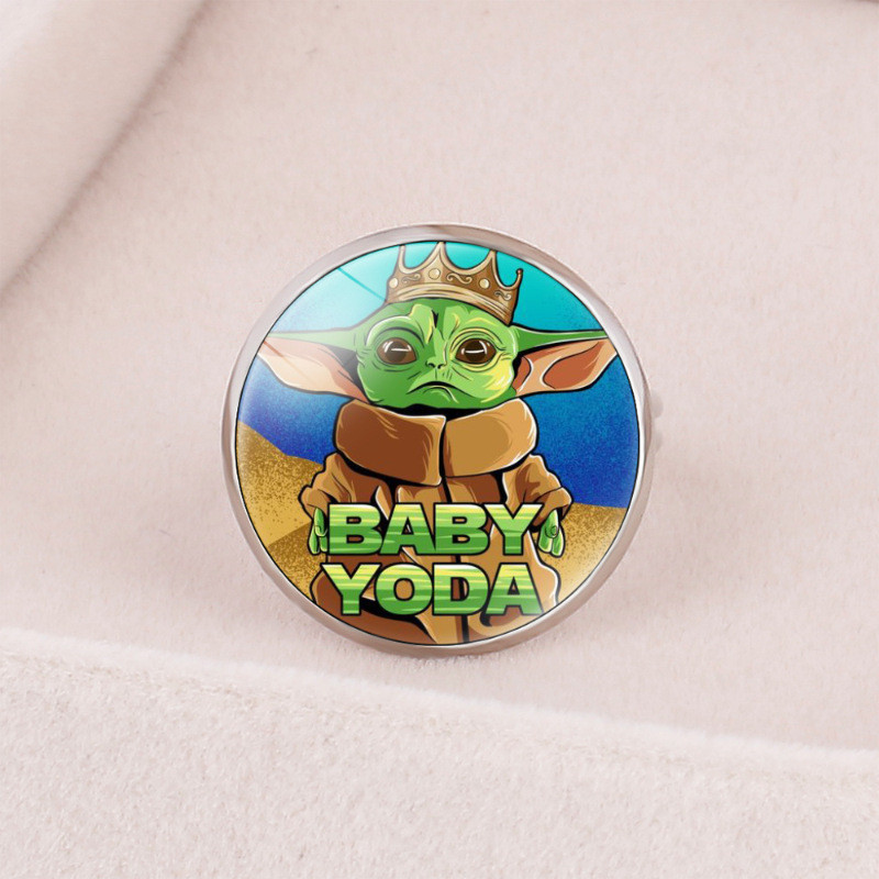 Metal Plated Baby Yoda Ring Adjustable Open Style Simple Size | Shopee ...