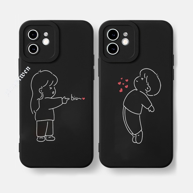 Casing Infinix X6810 X6811 X6811B PR652C Cute Line Character Case Couples Soft Cover | Shopee ...