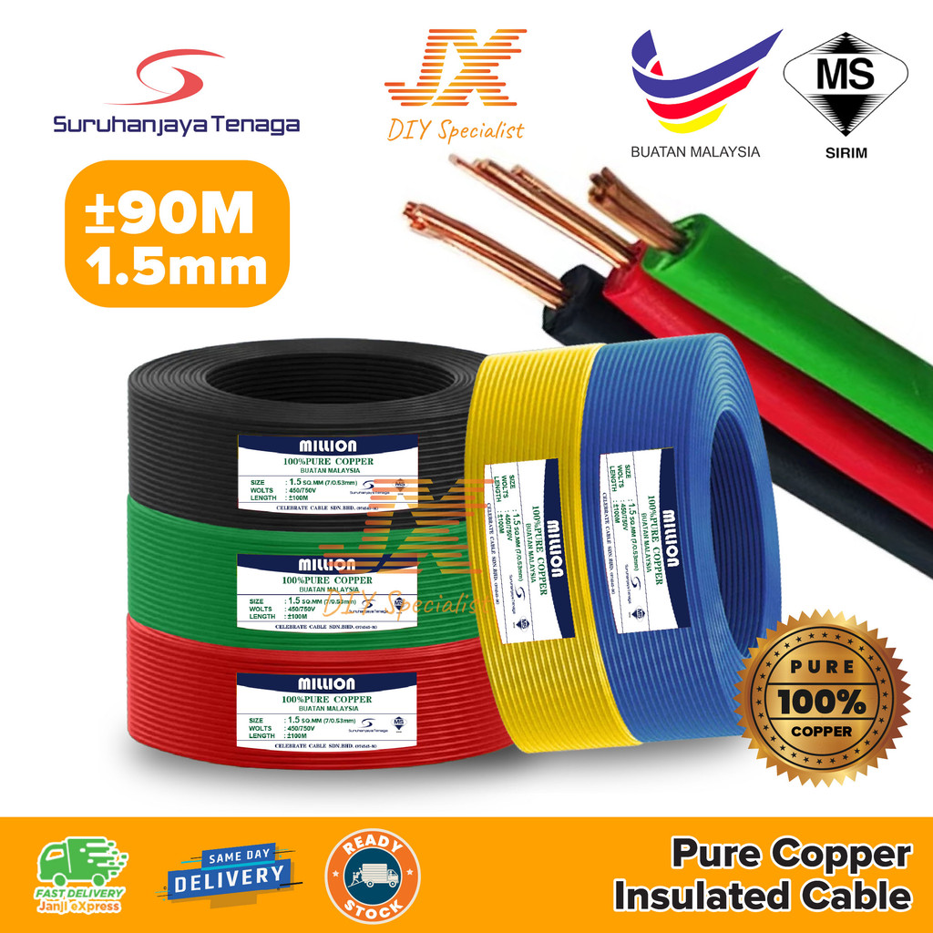 MILLION PVC Insulated Cable Auto Control Cable 100% Pure Copper Wire ...