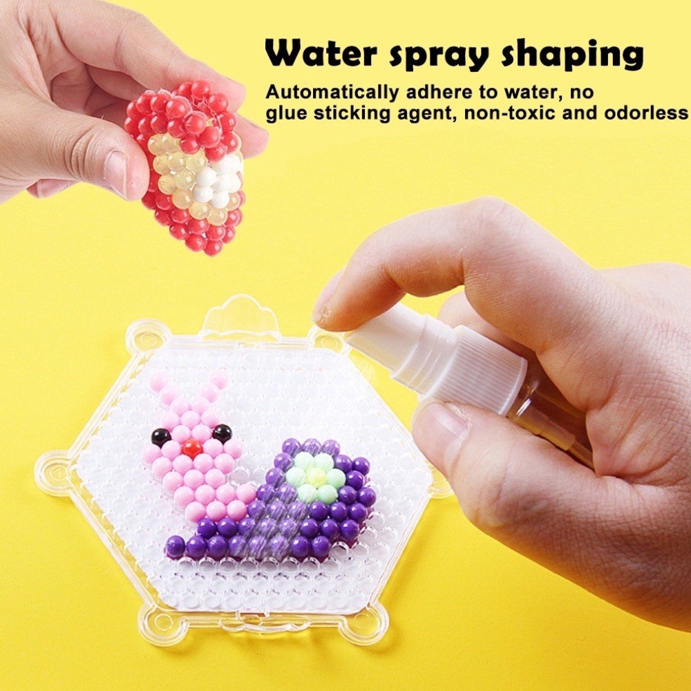 4800Pcs(24Color)DIY Water Mist Magic Beads Spray Kids Children Early ...