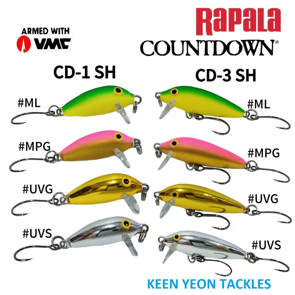 RAPALA COUNTDOWN FISHING LURE CD01/ CD03/ CD01SH/ CD03SH | Shopee Malaysia