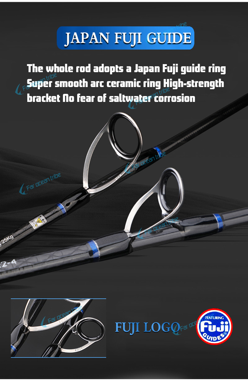 Fuji Solid Jigging 1.8 /1.98M Fishing Rod Carbon Fiber Bait Spinning ...