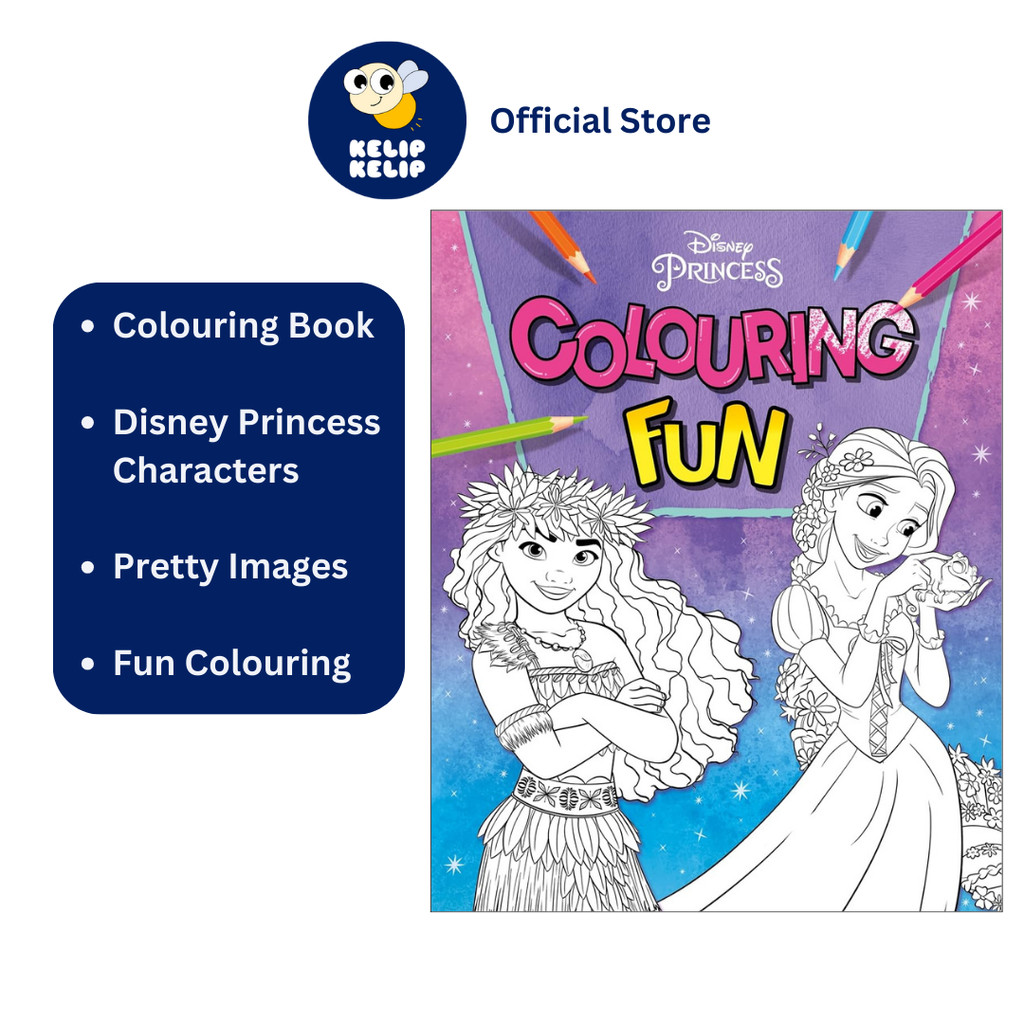 Disney Princess Colouring Book For Kids To Color Amazing Princess ...