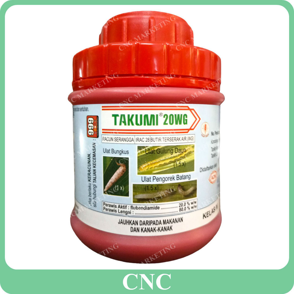 250GM Takumi 20WG ACM Racun Ulat Serangga Insecticide Caterpillar Flubendiamide 20% Padi Sawit ...